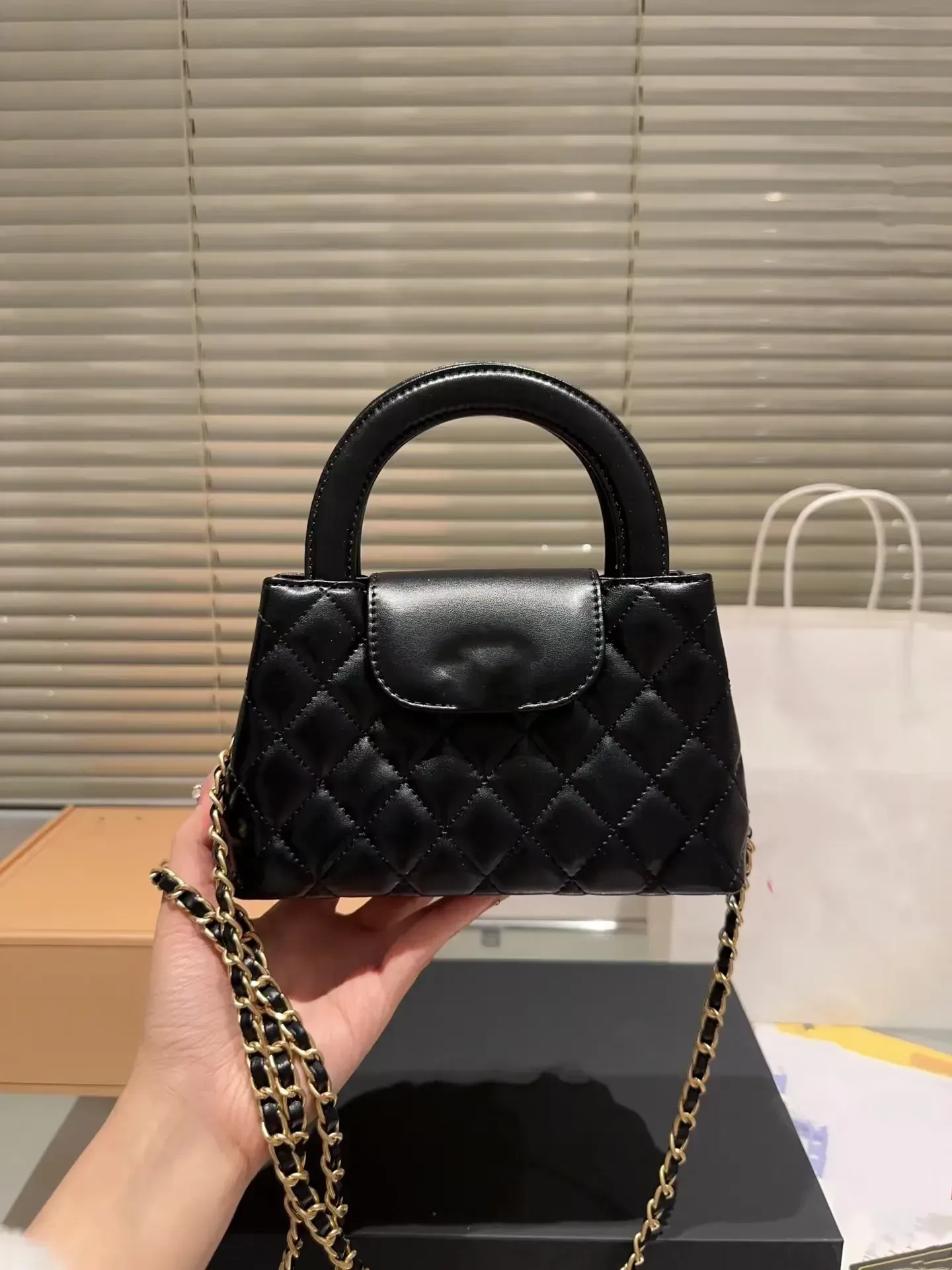 23k Designer Handbags Luxury Sheepskin Purses With Diamond Pattern ...