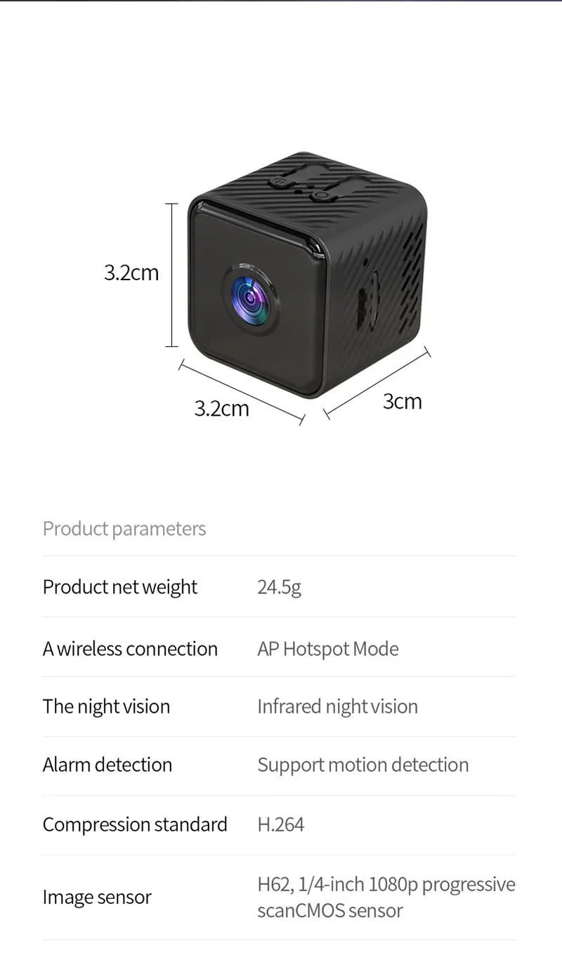 DHgate.com:Mini WiFi IP Camera, 1080P HD Security Camera with Night ...