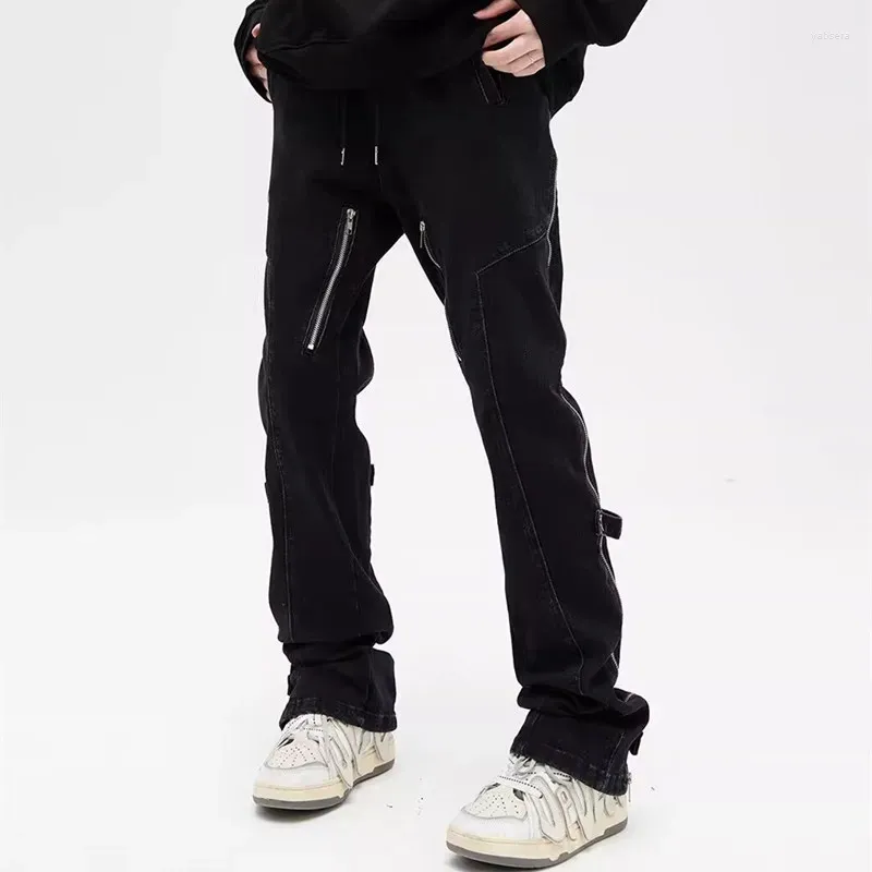 Mejor Precio En A Granel Jeans Pour Hommes 2023 Y2k Streetwear Side