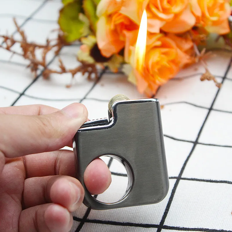 Unique Butane Lighter - Creative Grinding Wheel Ignition, Windproof ...