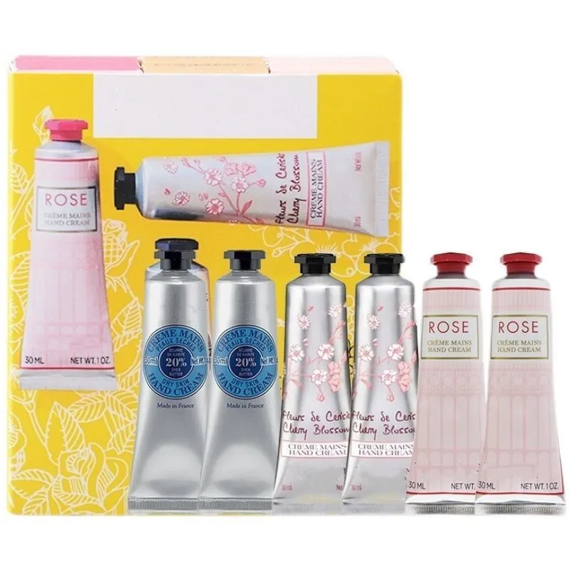 6-Piece Nourishing Hand Care Set: Moisturizing Hand Cream Kit for Soft ...