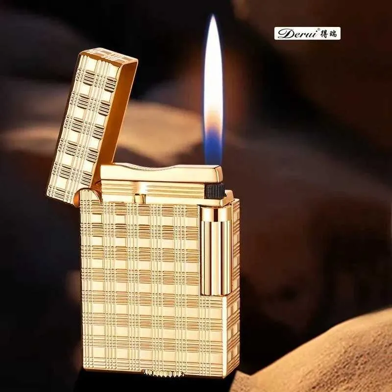 Premium Metal Butane Lighter - Side-Sliding Ignition, Exquisite ...