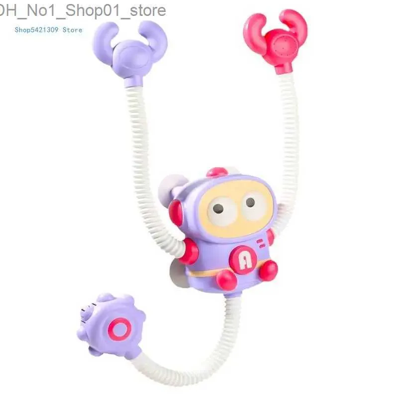 Cartoon Dual-Head Baby Bath Toy - Fun Shower Head for Toddlers ...