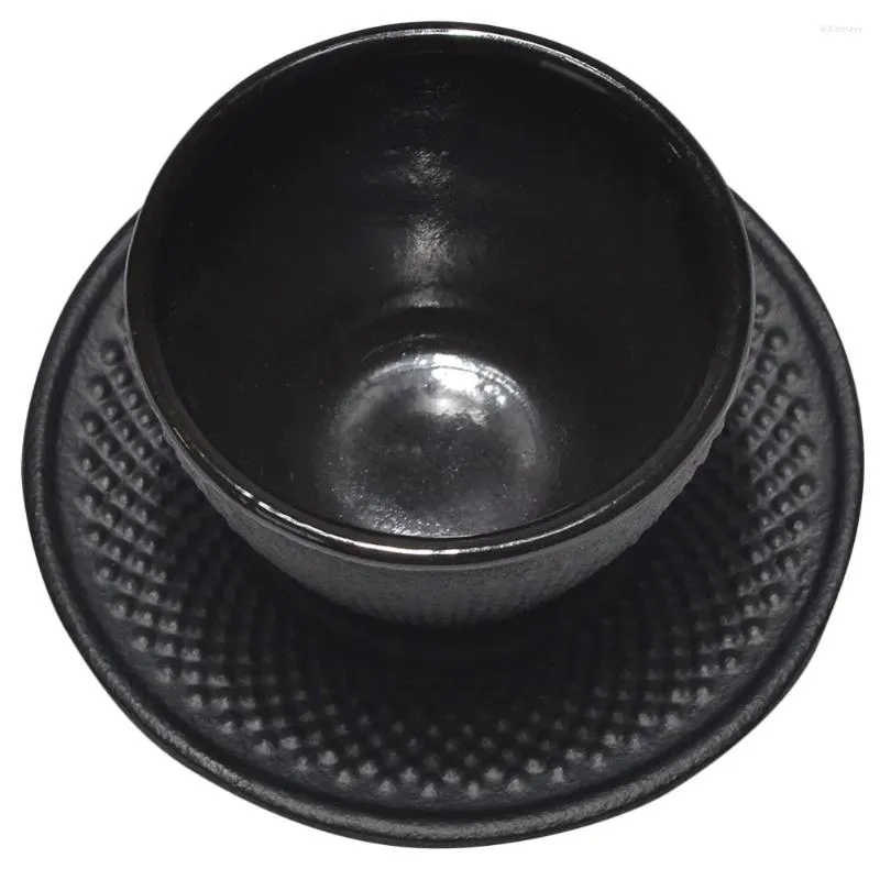 Iron Tea Cup Set Vintage Cast In Plate, Saucer, Stainless Steel For ...