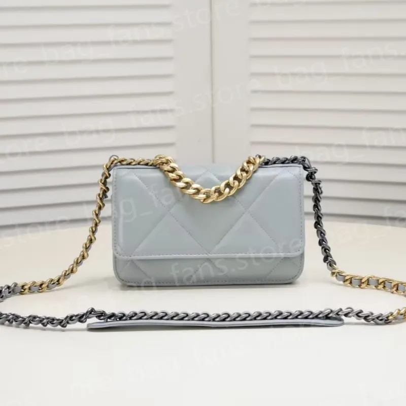 Womens Designer Chain Bag: 19cm Shoulder Strap, Color Leather & Metal ...