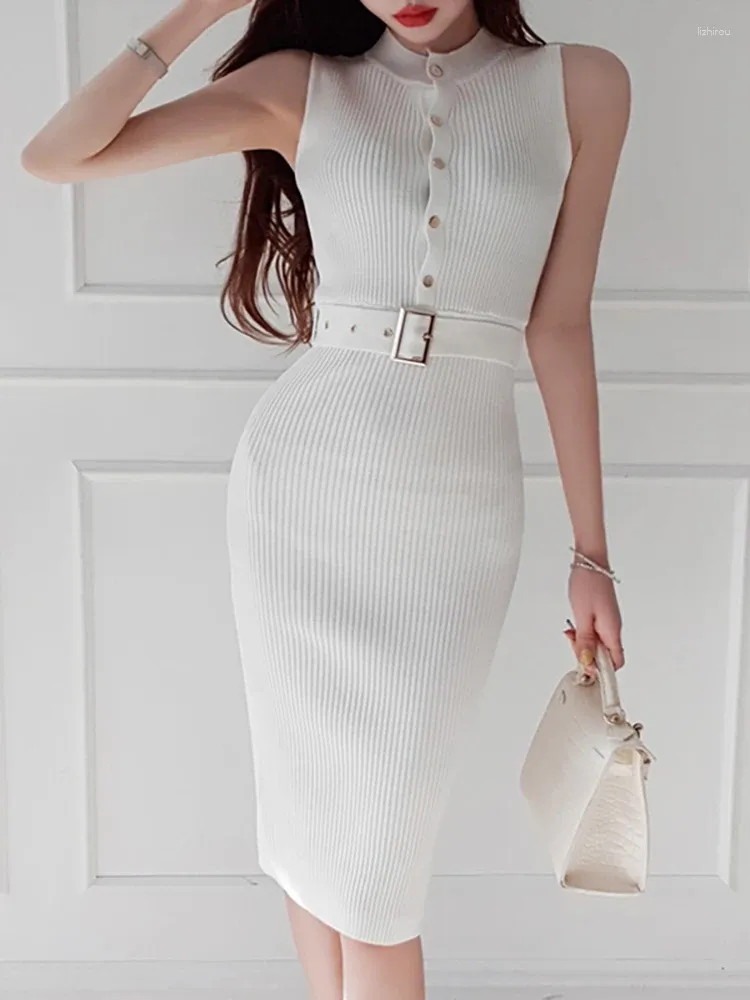 DHgate.com:Elegant Slim Stretch Knitting Dress for Women, Summer ...