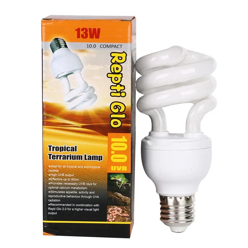 Altro Giardino Domestico 50 100 UVB Lampada Rettili 13W Risparmio Energetico Terrario Luce ...