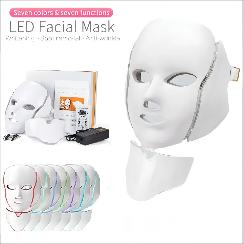 DHgate.com:LED Face Mask, 7 Colors Light Therapy, Acne Treatment, Skin ...