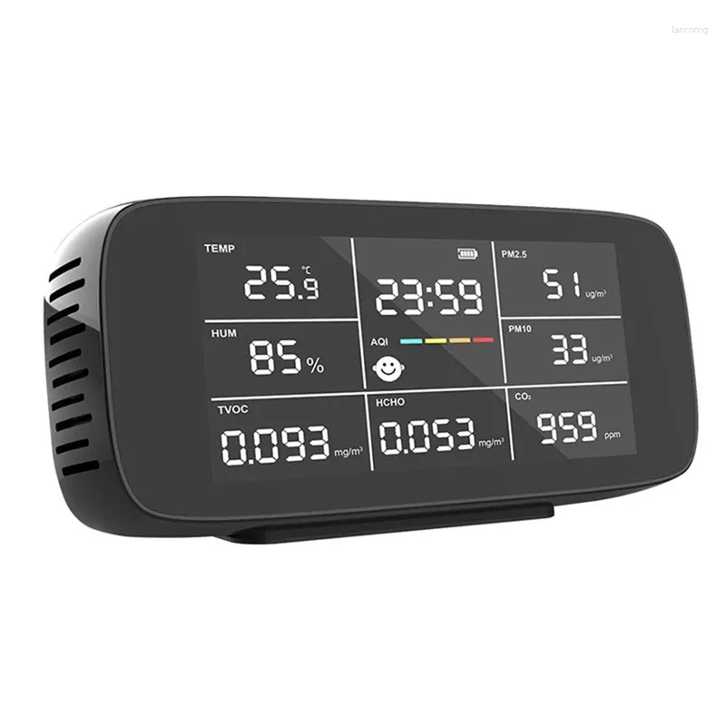 CO2 Detector Temperature & Relative Humidity Meter with Alarm for Home ...