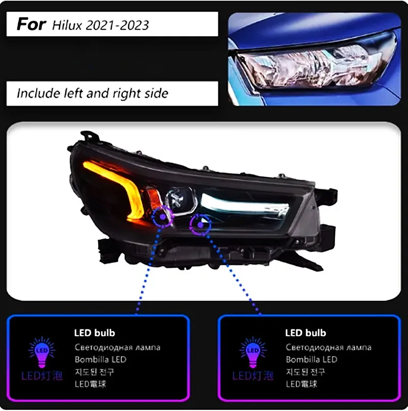 Toyota Hilux LED Headlights: Styling And High Performance Lighting For ...