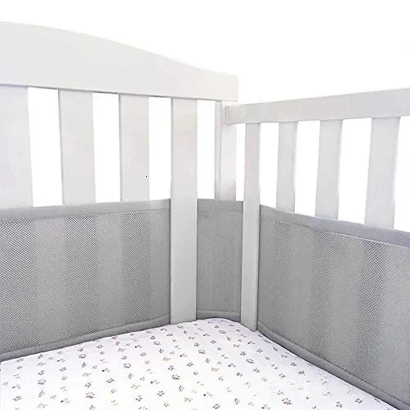 DHgate.com:Breathable Mesh Cot Bumpers - Soft Baby Safety Bed Rails in ...