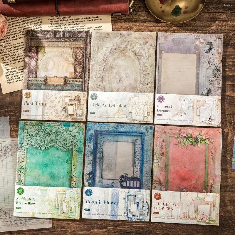 Vintage Memo Card Pads - Retro Scrapbooking Decoration, High-Quality ...