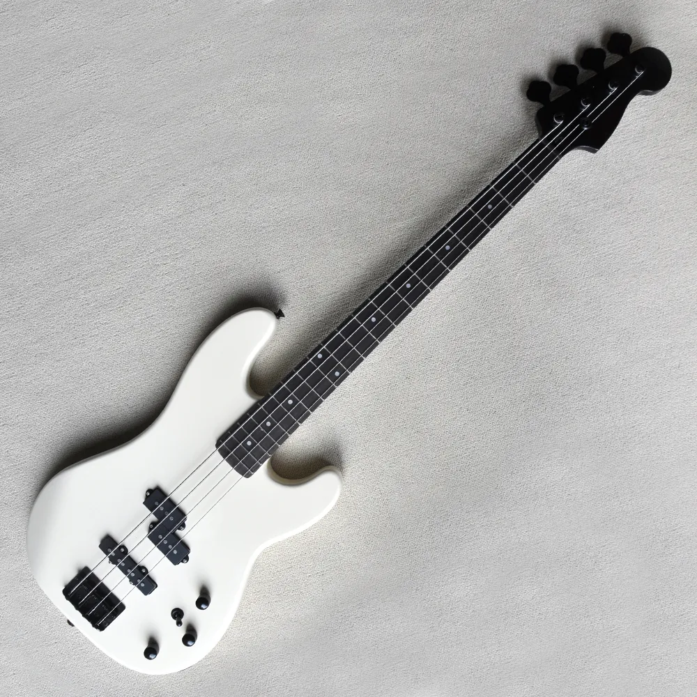 DHgate.com:White Electric Bass Guitar 20 Frets Rosewood Fretboard ...