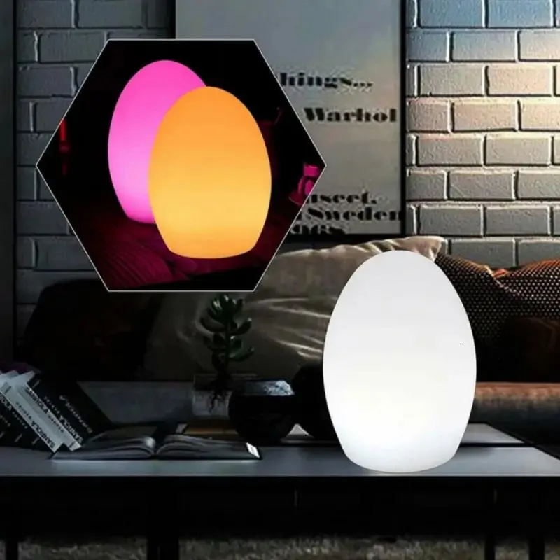 DHgate.com:Rechargeable Egg-Shaped RGB LED Night Light: Baby-Friendly ...