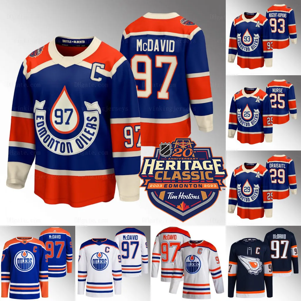 97 Heritage Classic Hockey Jerseys Connor McDavid, Evander Kane, Leon ...