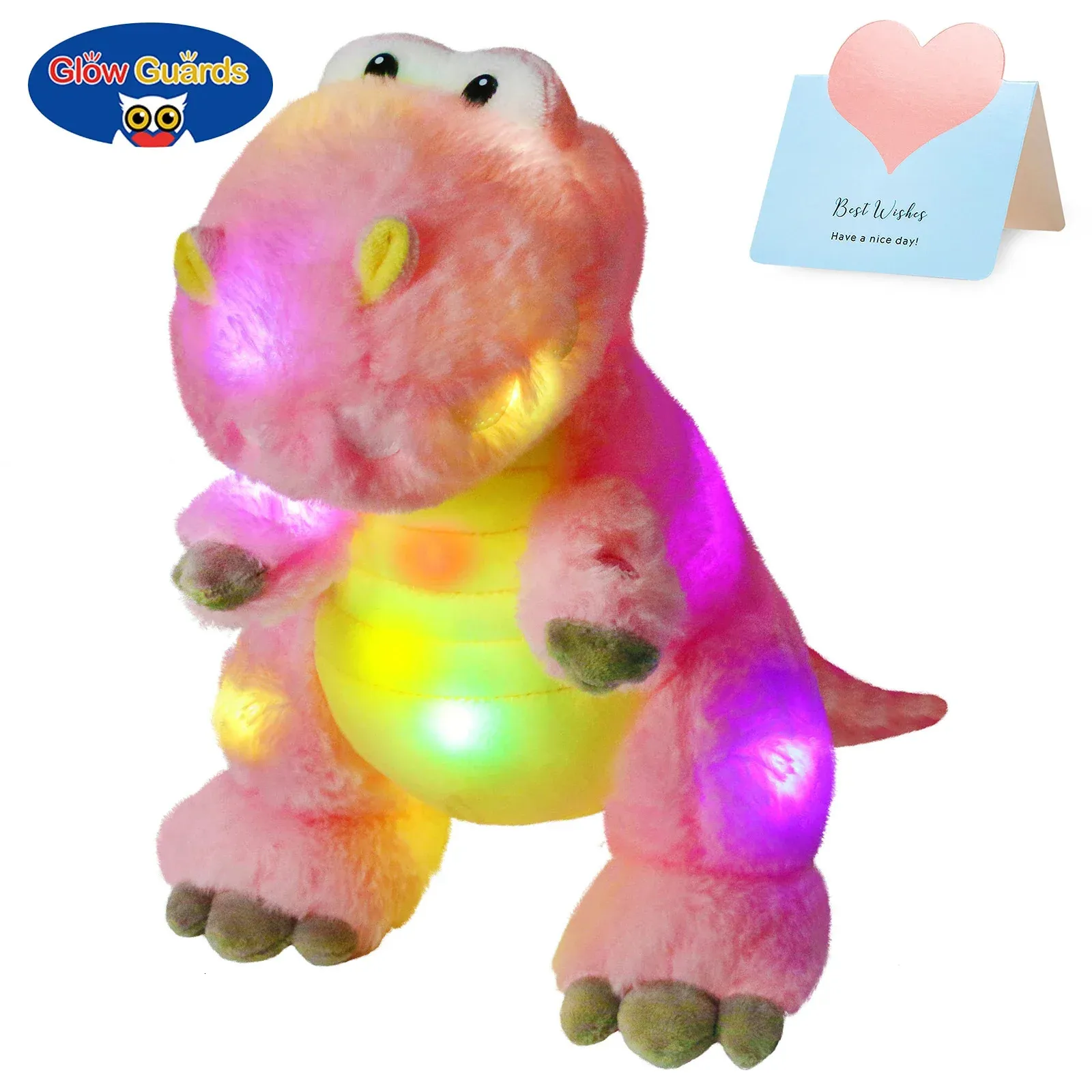 DHgate.com:Cute Light-Up Dinosaur Plush Toys - LED Stuffed Animals for ...
