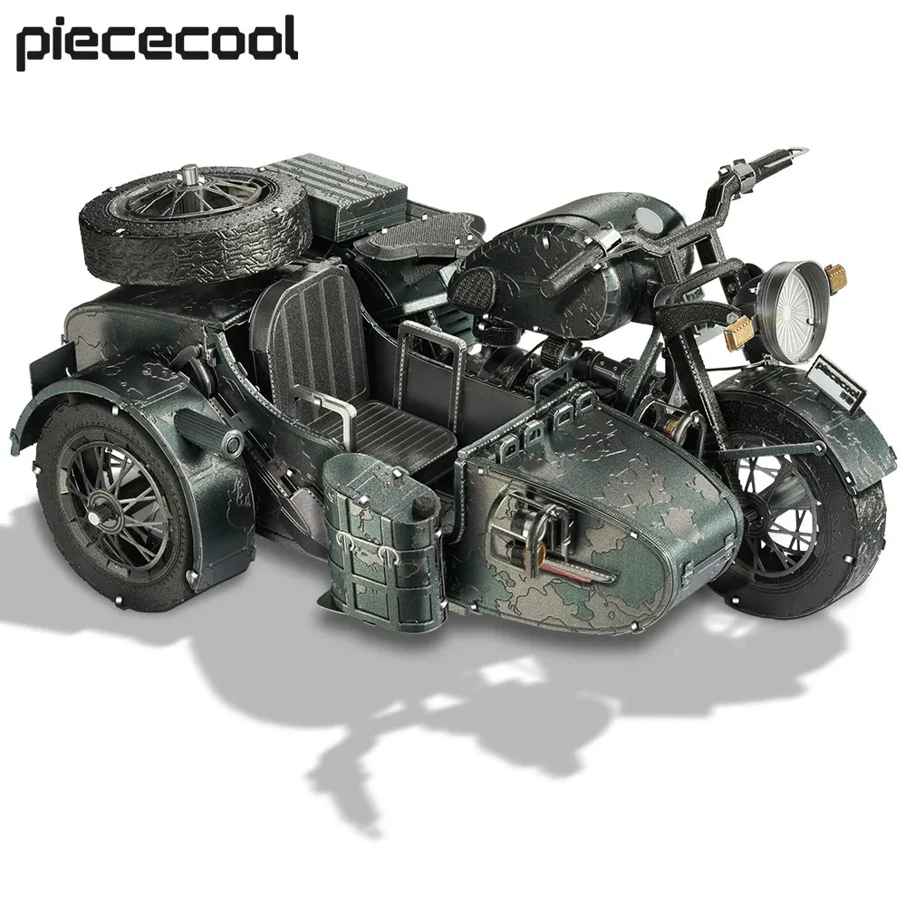 Intricate 3D Motorcycle Model Kit - Metal Puzzle Assembly, DIY Toy ...