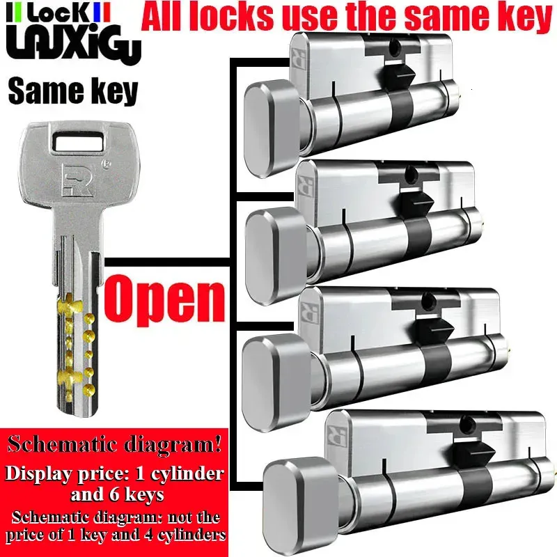 One Key System Door Lock Set - Entrance Door Cylinder Lock, All Locks ...