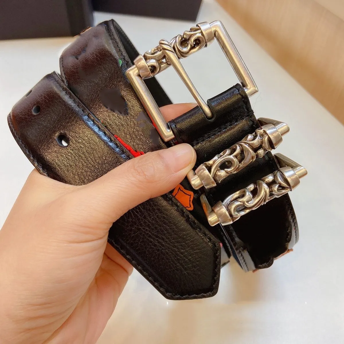DHgate.com:Mens Tree Gum Leather Heart Belt - Colorful Cross DHgate.com:Mens Tree Gum Leather Heart Belt - Colorful Cross