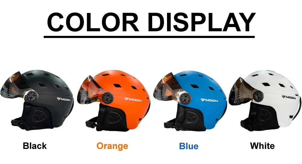 DHgate.com:MOON Ski Helmet with Goggles, PCEPS High-Quality Ski Helmet ...
