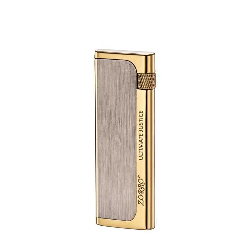 Ultra-Slim Brushed Metal Lighter - Compact, Portable, and Refillable ...