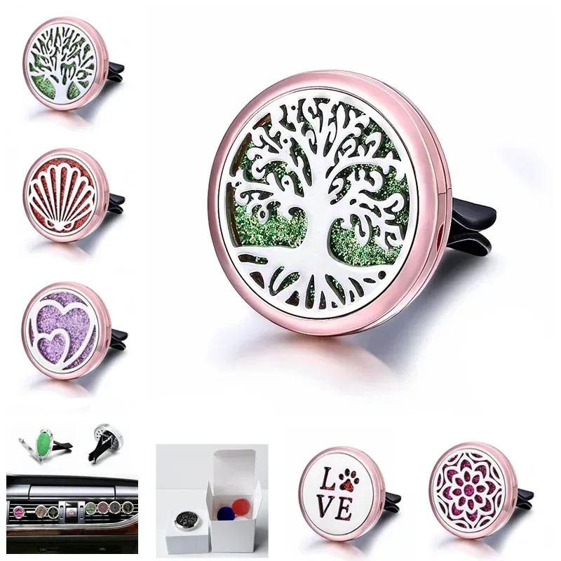 DHgate.com:Rose Gold Car Essential Oil Diffuser, Vent Clip Air ...