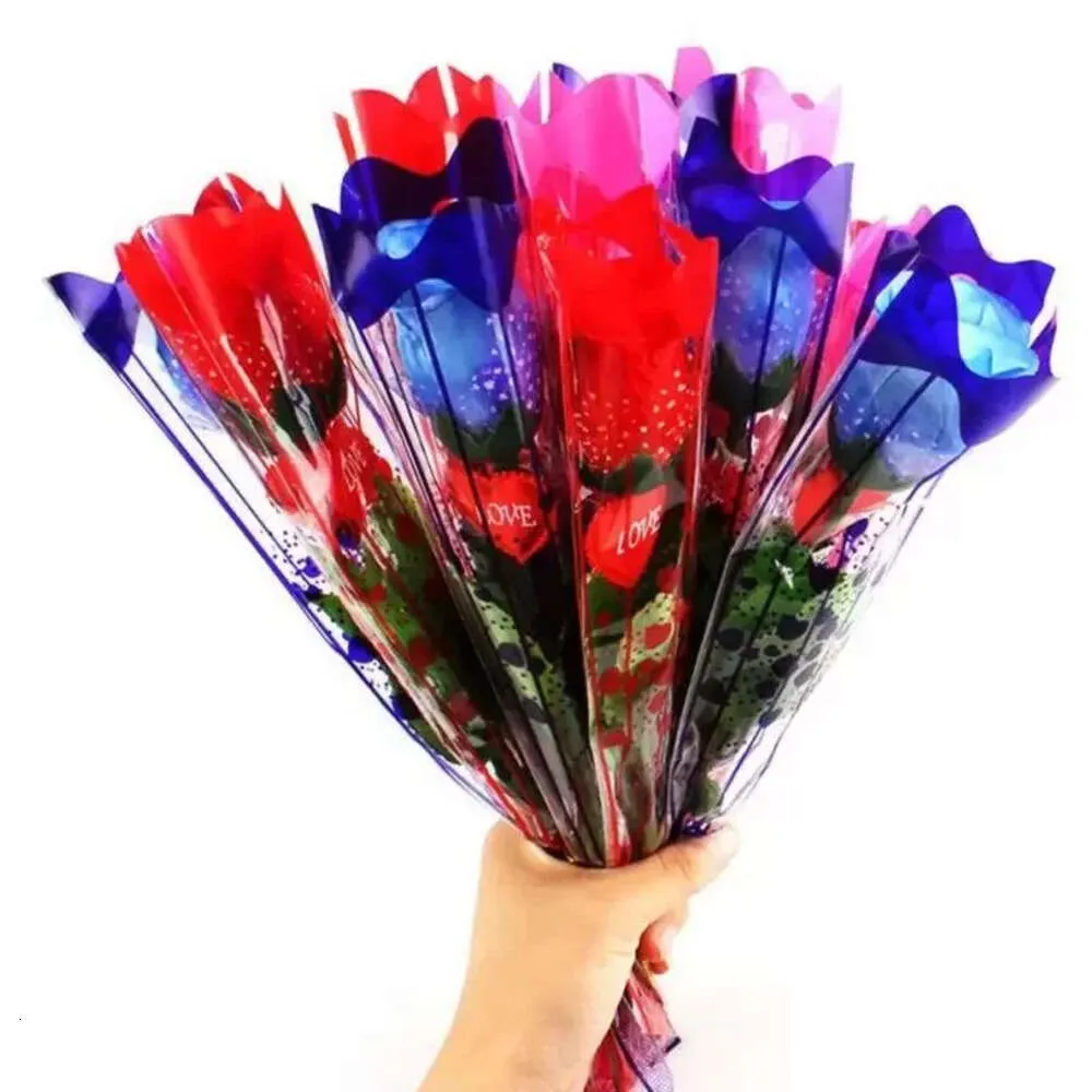 Vase Lighting LED Rose Flower: Glowing Artificial Rose For Valentine's ...