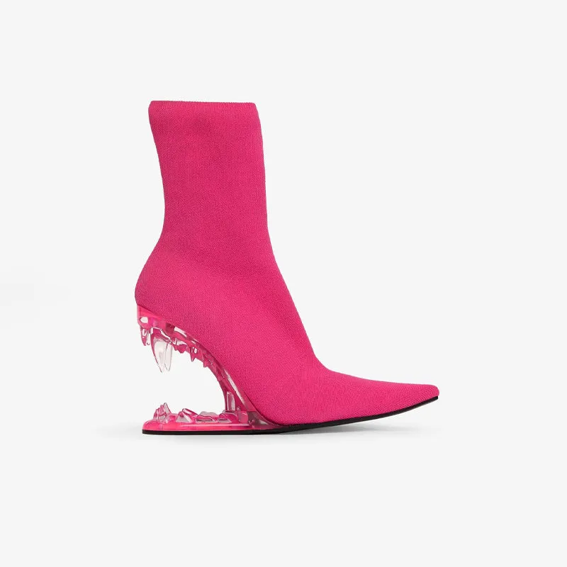 Martin Lady Azalea Wang Boots With Special Shaped Chunky Teeth And ...