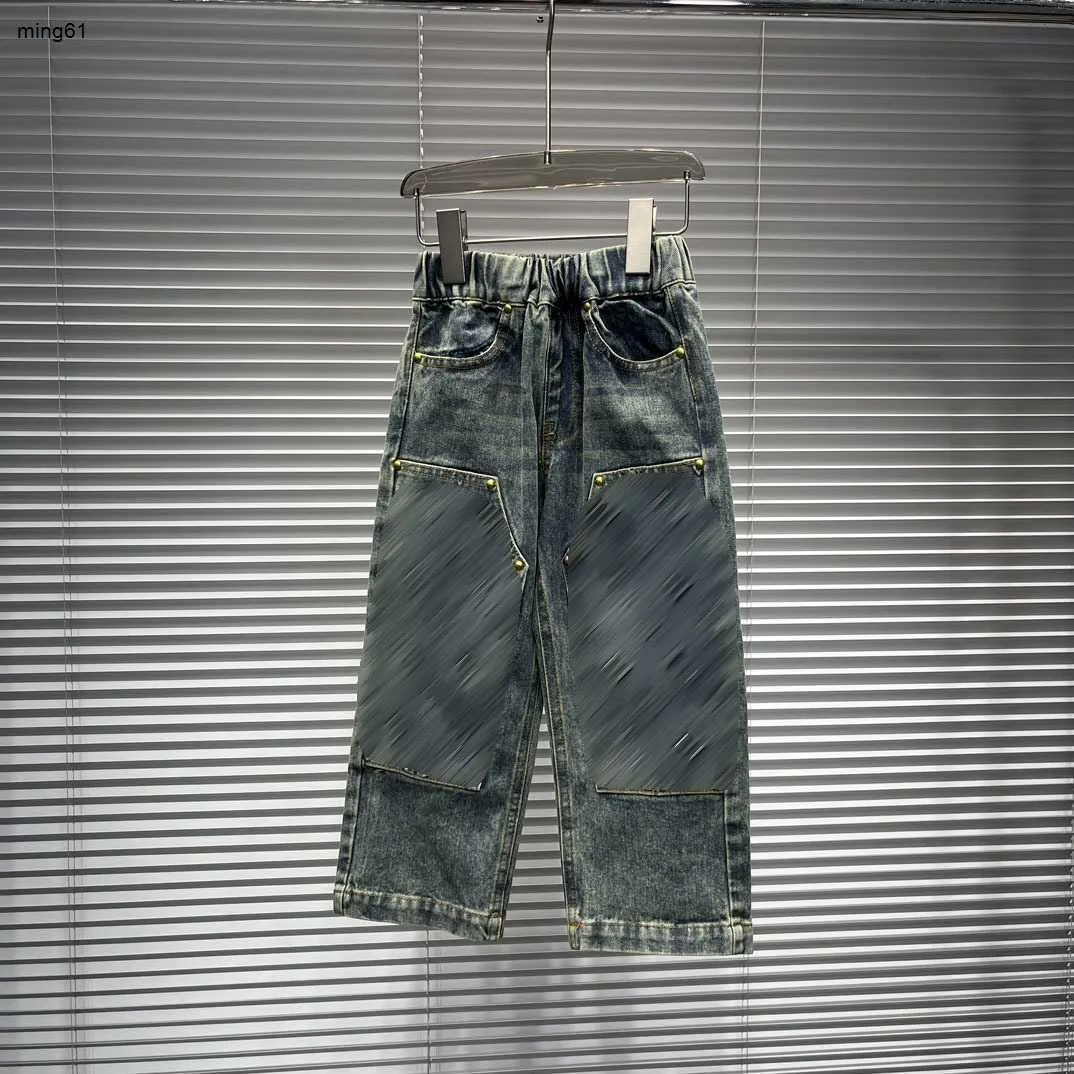 DHgate.com:High-Quality Denim Kids Pants with Logo Embossing Design ...