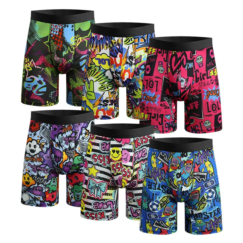 DHgate.com:Mens Breathable Boxer Briefs, Graffiti Printed Novelty ...