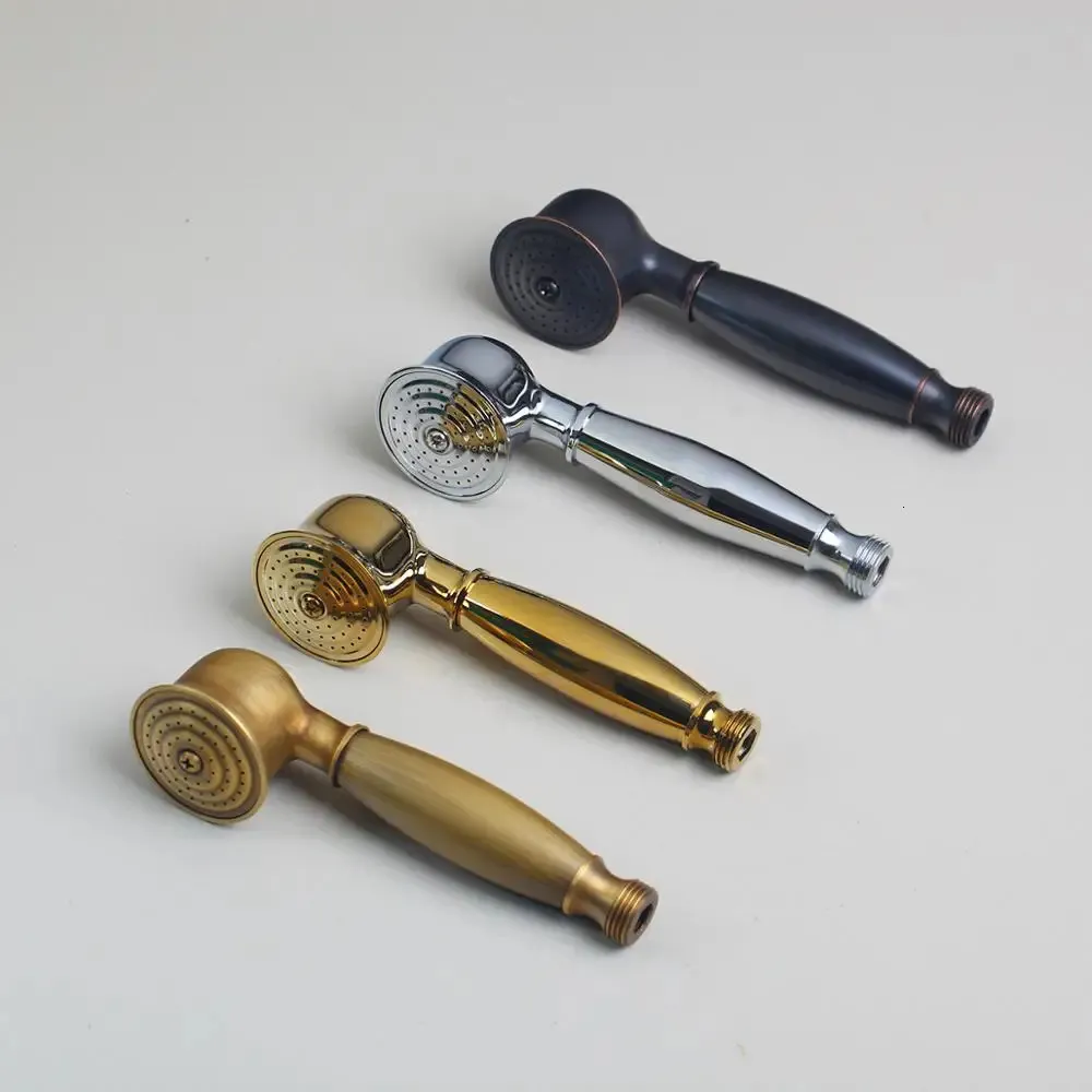 Antique Brass Telephone Style Shower Head Handheld Spray, Black And ...