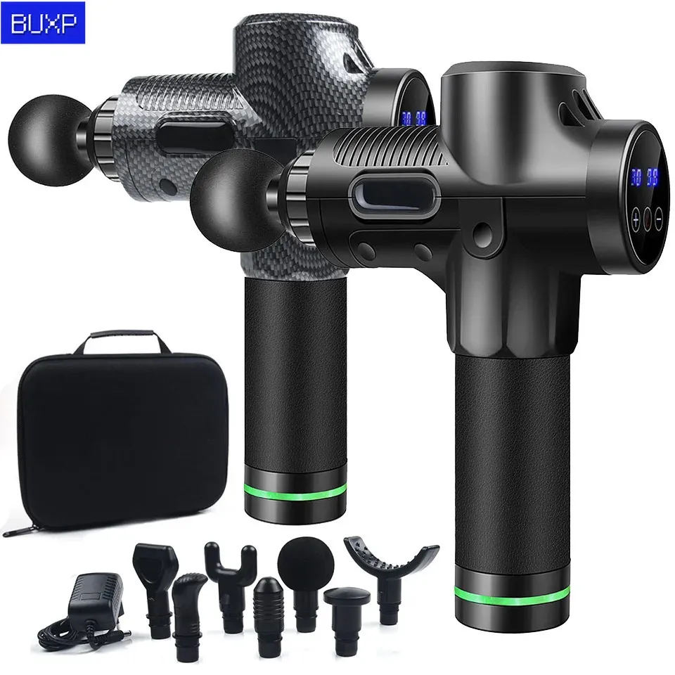 7 Head LCD High Frequency Massage Gun For Muscle Relaxation, Portable ...