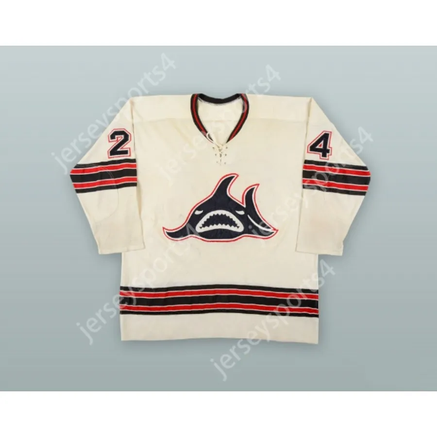 Personalizado 1973 74 WHA TOM SERVISS 24 LOS ANGELES SHARKS JERSEY DE ...