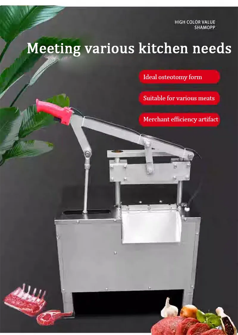 Commercial Stainless Steel Pig Sheep Ribs Bone Chopper Cutting Machine ...