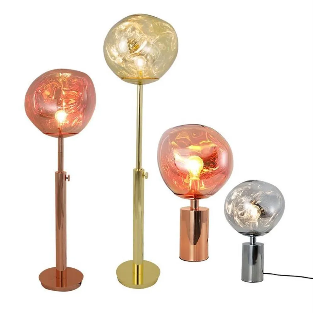 Modern Minimalist Melting PVC Lampshade Table Lamp Floor Lamp Lava ...