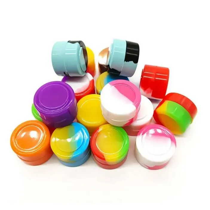 DHgate.com:2ML Silicone Dab Containers, Non-Stick Mini Round Jars, Food ...