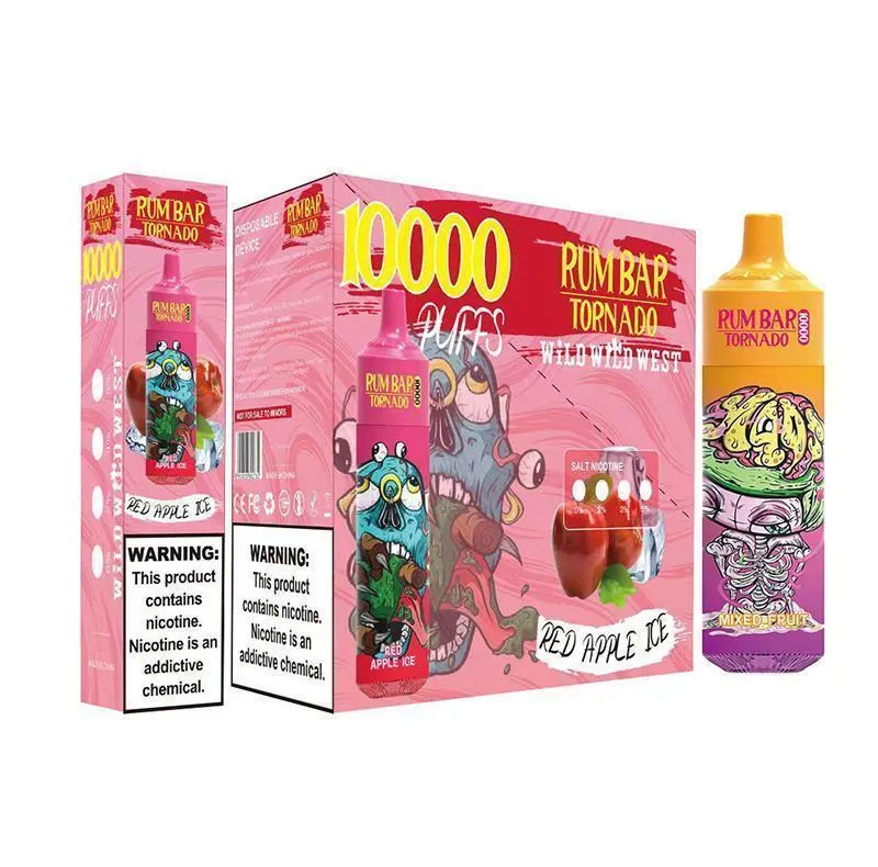 Sigarette Usa E Getta Puff 100% Barre De Rhum Tornado 10000 Bouffées ...