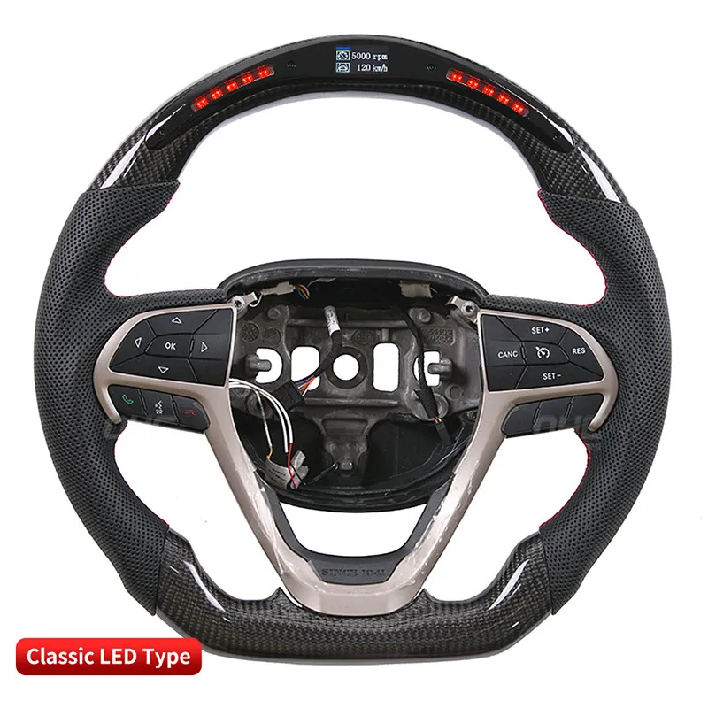 LED Steering Wheel Cover Genuine Carbon Fiber Compatible With 2024 Jeep Grand Cherokee Interior Accessories From Auto lamps 938.43 DHgate.Com