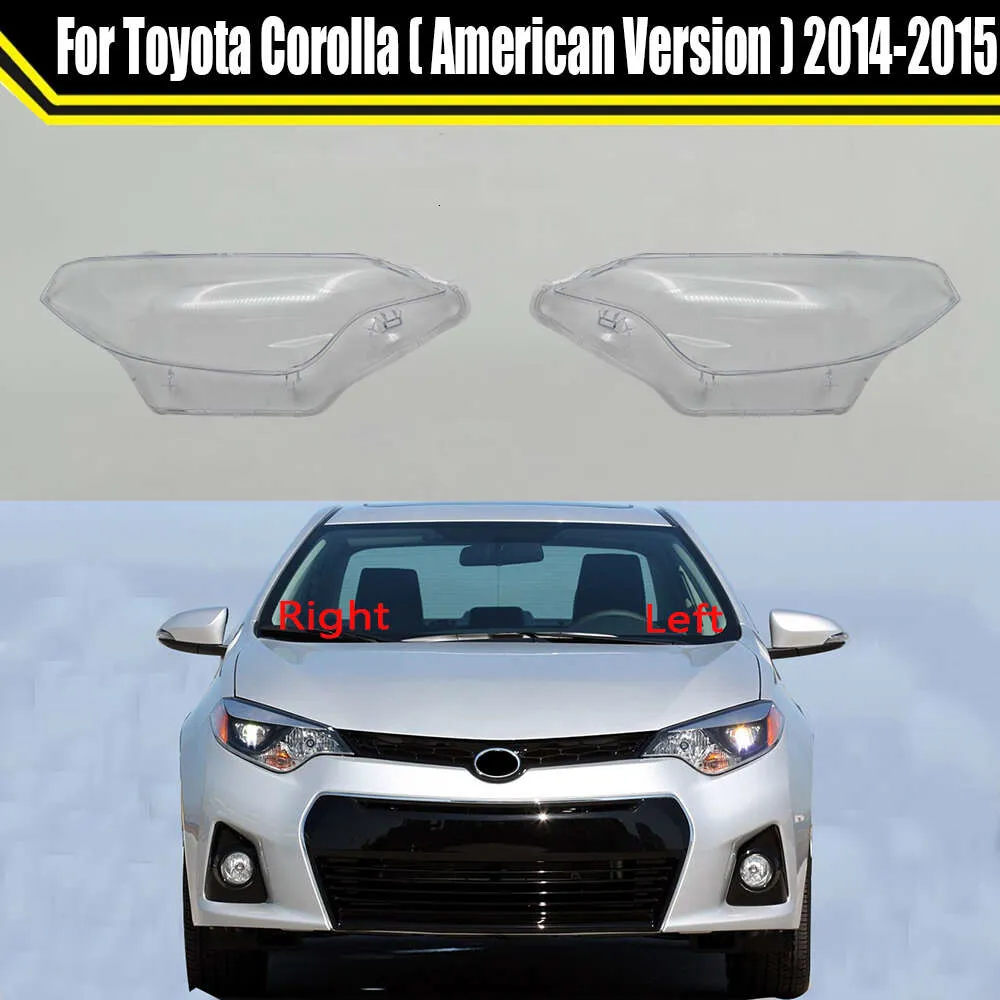 Crystal Clear Headlight Lens Cover for Toyota Corolla Sedan 2014-2015 ...