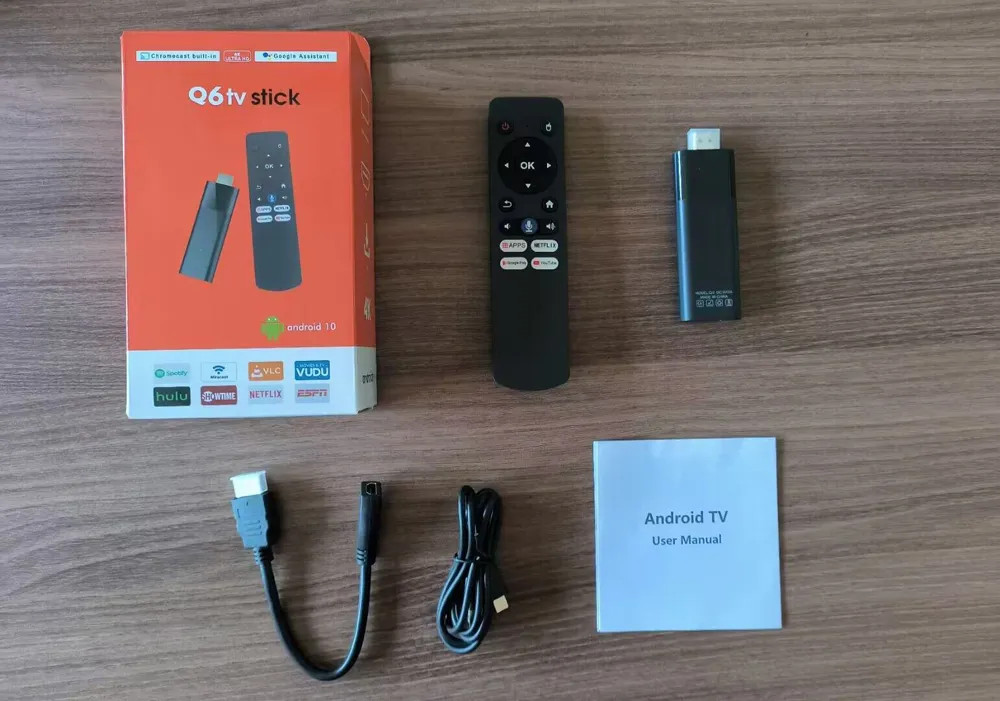 4K Q6 Android 10 TV Stick | 2GB RAM, 16GB ROM | Dual WiFi, BT 5.2 ...