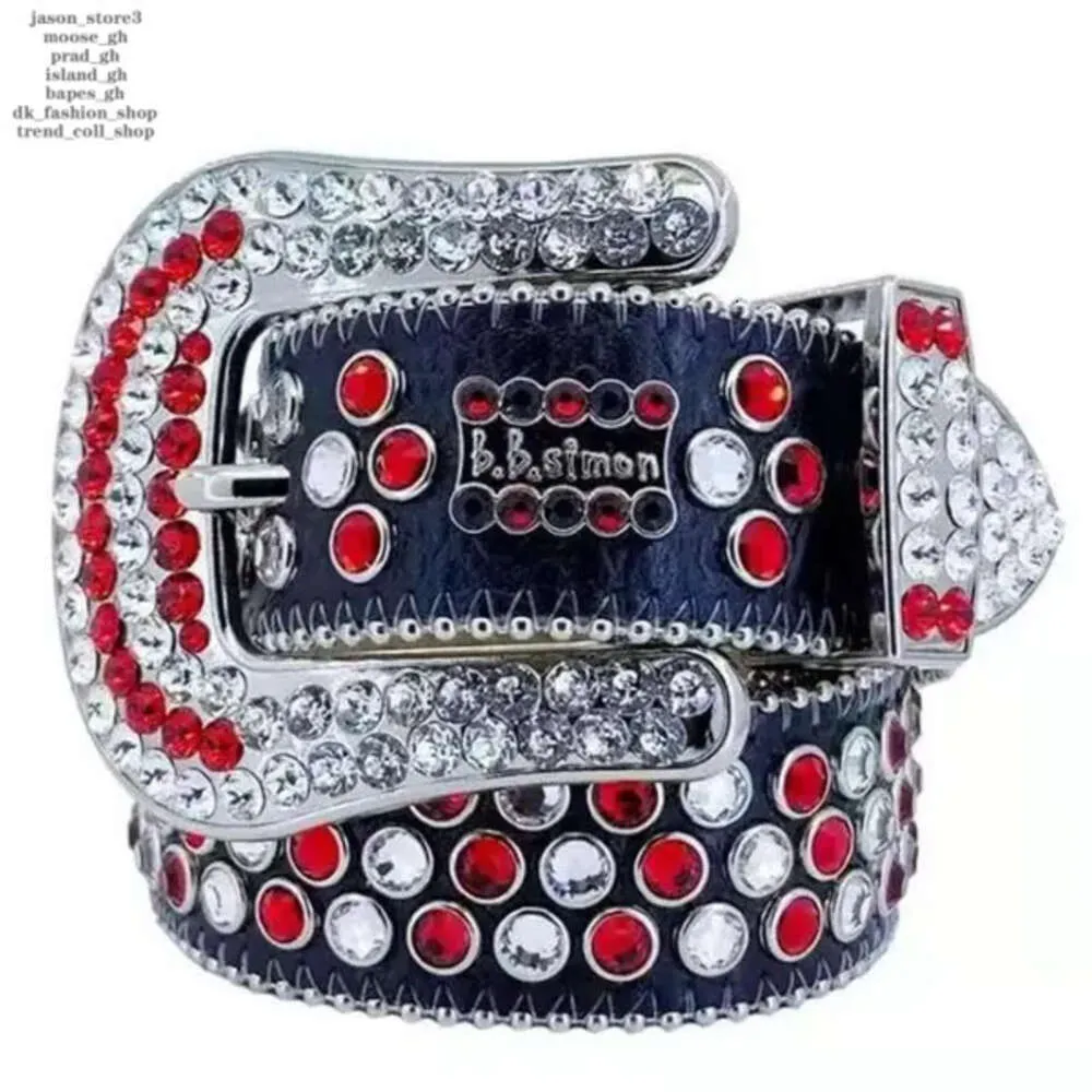 Bb Simon Belt 2023 Avec Boucle B Rouge Hommes Femmes Simon Ceintures Cadeau Luxe Concepteur ...