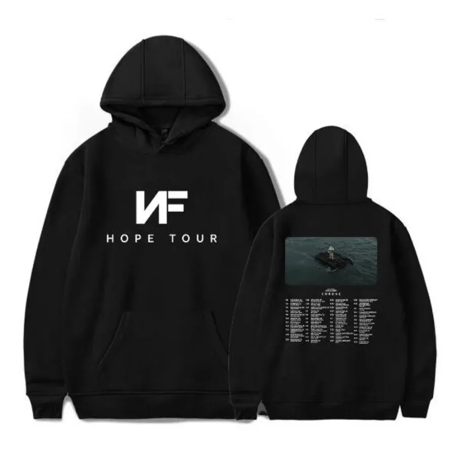 NF Hope Streetwear Hoodie: Oversized Long Sleeve Pullover For Men ...