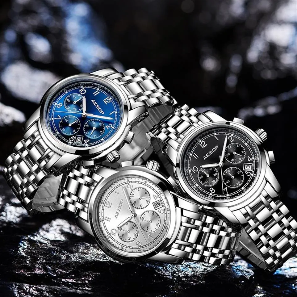 Aesop Fashion Men Watch Quartz Wristwatch Stainless Steel Band Male ... Aesop Fashion Men Watch Quartz Wristwatch Stainless Steel Band Male ...