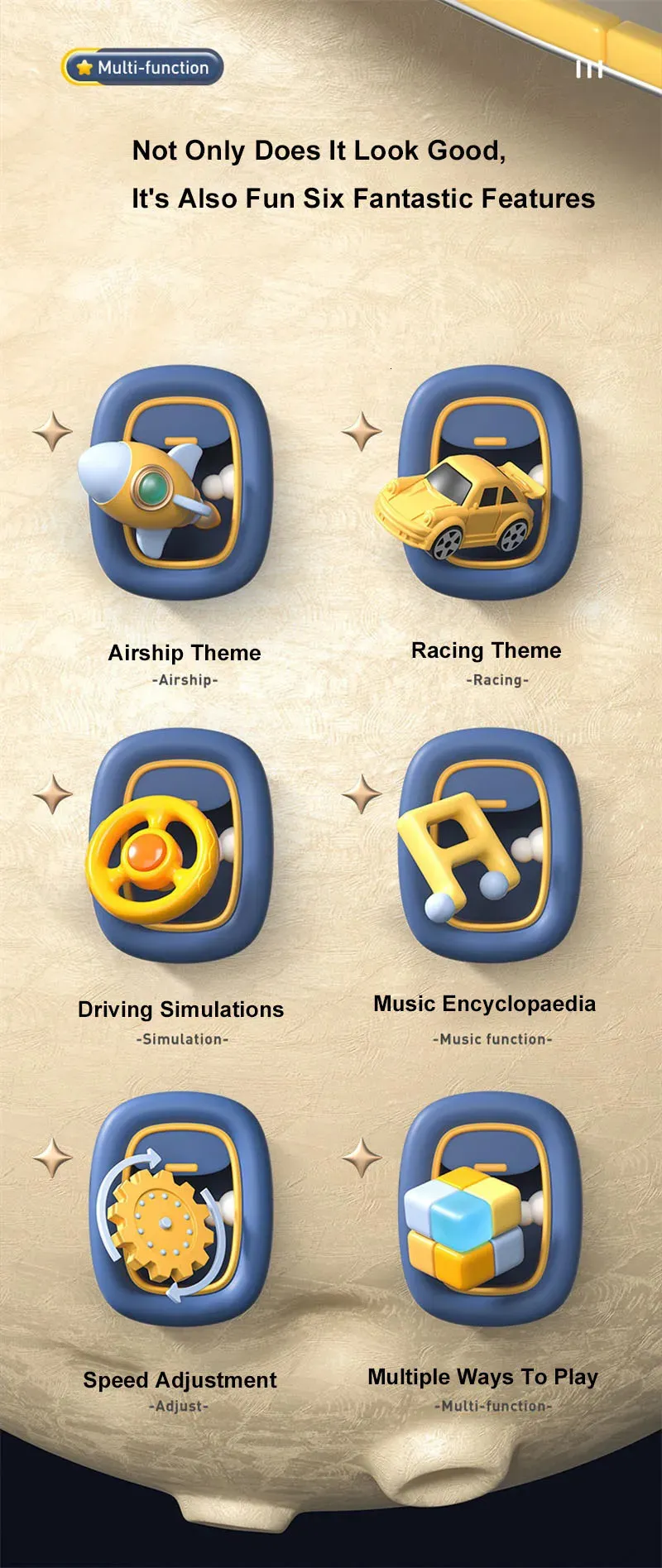 Baby Music Sound Toys Simulation Driving Steering Wheel Car Racing for ...