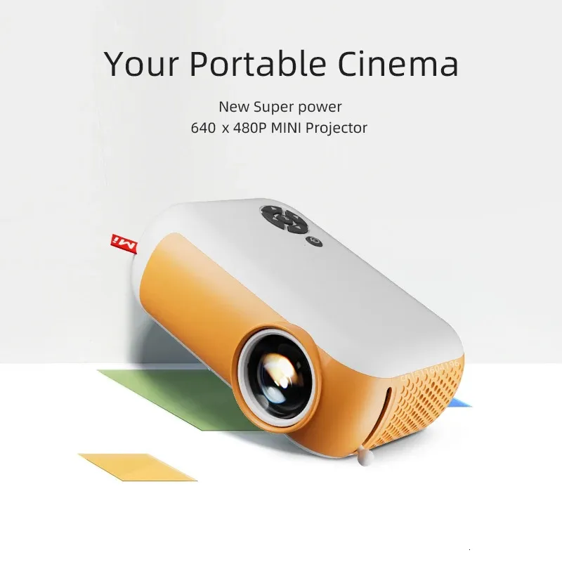 AUN A10 Mini Projector: Portable Home Theater Projector w/ Smart TV Box ...