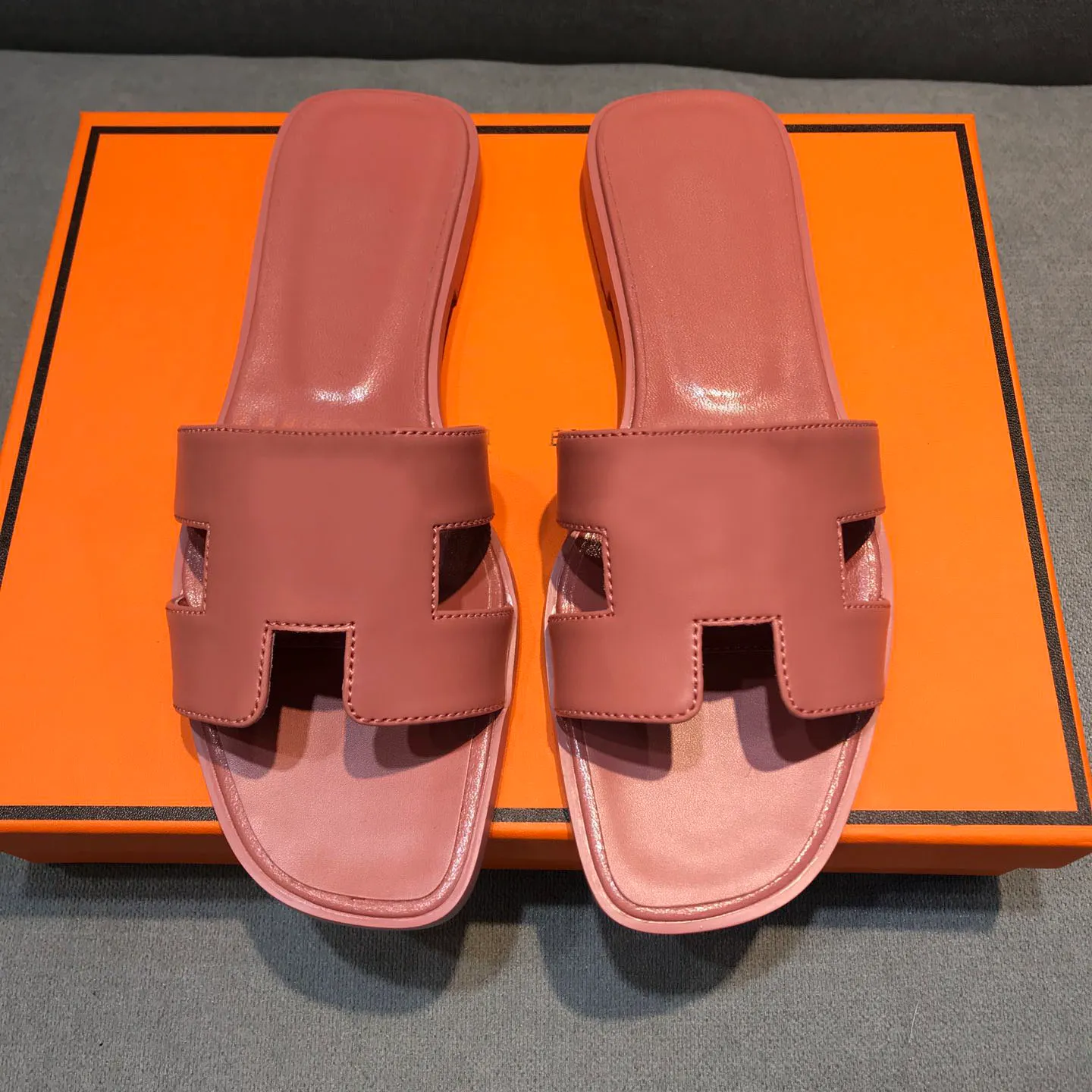 Floral Leather Flats: Luxury Summer Sandals With Soft Rubber Toe, Loafer Style For Womens Beach ...