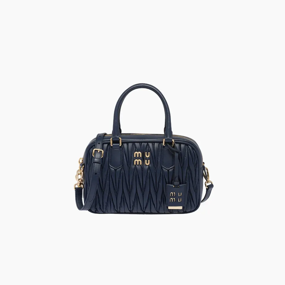 Miumu Bag Wander Shoulder Matelasse Bowling Muimiu Designer Bag For ...