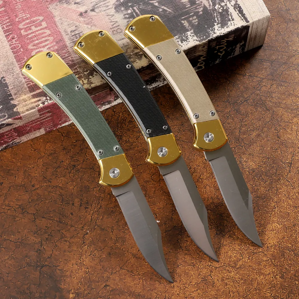 Premium Folding Pocket Knife - 440C Blade, G10 Handle - Camping ...