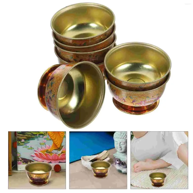 Sacred Offering Cups - Buddhist Altar Supplies, Tibetan Water Bowl ...