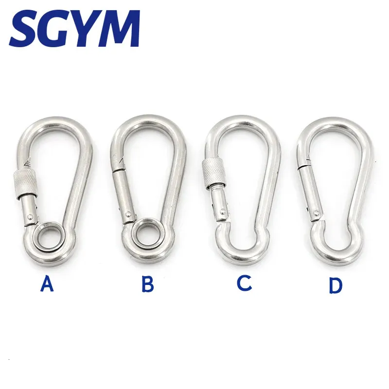 DHgate.com:Stainless Steel Spring Snap Carabiner, Multifunctional Quick ...